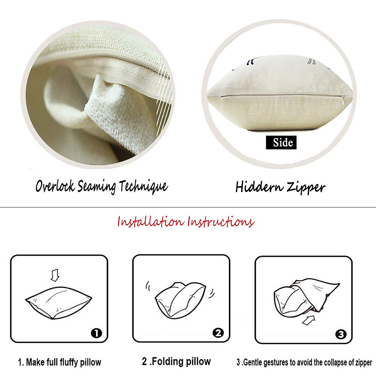 Asminifor Inspirational Words with Sea Pelican Bird Stand on A Wood Stake Throw Pillow Covers Cotton Linen Home Decor Pillow Case Cushion Cover for Sofa Couch 18" x 18" (Pelican-1)