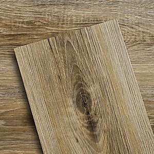 LaCheery Peel and Stick Floor Tile Wood Look 6"x36" Grey Plank Vinyl Flooring Tiles Peel and Stick Waterproof for Bathroom Kitchen Floor Tile Sticker Self Adhesive Vinyl Flooring Roll Removable 4-Pack