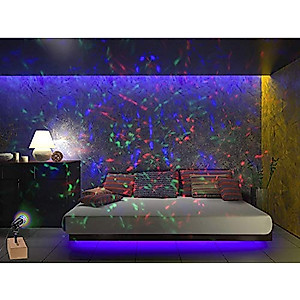 LEDGOO Rotating LED Projector Light, Waterproof Magical Spotlight for Indoor Outdoor Christmas Festival Decorations for Home, Garden, Landscape (White&RGB-Flame) …