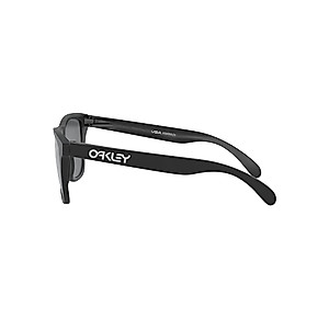 Oakley OO9013 Square Sunglasses, Matte Black/Prizm Black Polarized, 55 mm