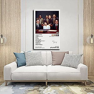 TOBIANG Lil Poster Yachty Let's Start Here Music Album Cover Signed Limited Poster Canvas Poster Bedroom Decor Sports Landscape Office Room Decor Gift Unframe:16x24inch(40x60cm)