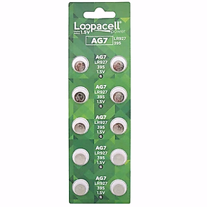LOOPACELL (10) New AG7 395 LR927 SR927 Watch Batteries
