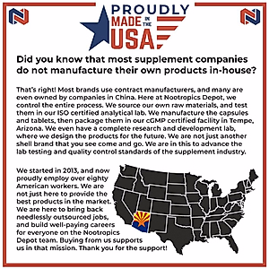 Nootropics Depot N-Acetyl L-Cysteine Capsules | 500mg | NAC | 180 Count | Supports Healthy Liver Function | Cellular Health | Glutathione Levels | Healthy Oxidation Levels