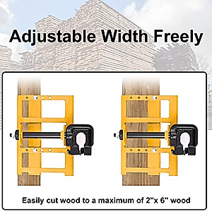 Kweetle Vertical Chainsaw Mill Lumber Cutting Guide Saw Steel Timber Chainsaw Attachment Cut Guided Mill Wood for Builders and Lumberjacks