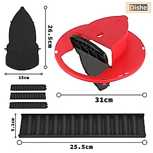 Dishe Mice Trap-Flip N Slide Bucket Lid Mouse,Chipmunk Trap|No See Kill| Humane or Lethal| Door Style| Auto Reset| Multi Catch| in- Outdoor| 5 Gallon Bucket Compatible| Reusable| Treated As Humanely…