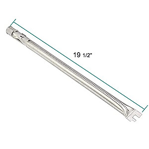 Derurizy 19.5" 62752 Grill Burner Set for Weber Genesis 300 Series, Burner Tube Replacement Weber Genesis E310 E320 E330 S310 S320 S330 EP310 EP320 EP330 with Front Control