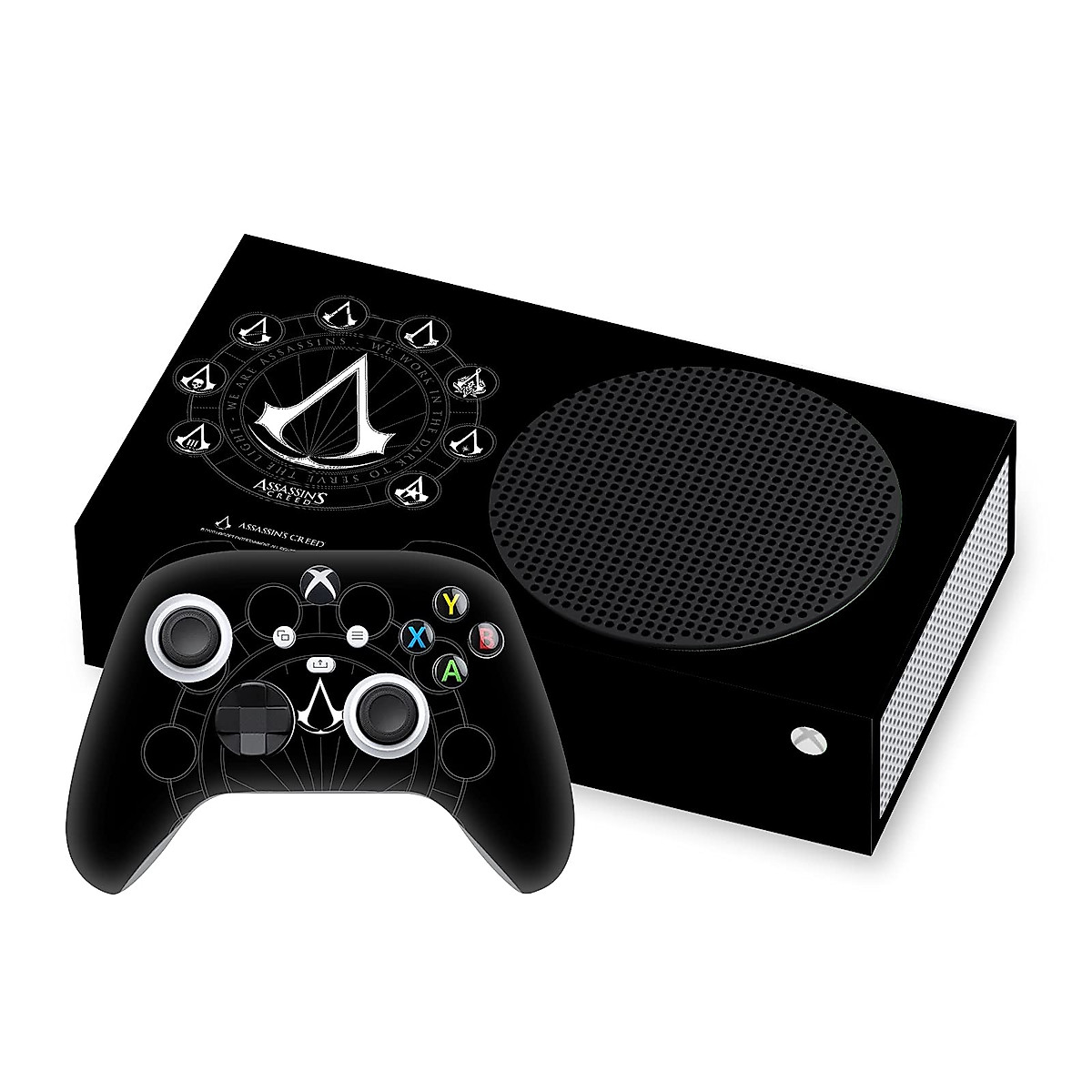 Head Case Designs Officially Licensed Assassin's Creed Crests Legacy Logo Vinyl Sticker Gaming Skin Decal Cover Compatible With Xbox Series S Console and Controller Bundle