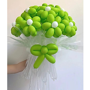 100pcs 260 Balloons Clear Long Balloons for Balloon Garland, Premium Quality Latex Skinny Magic Twisting Balloon Animals Balloons for Birthday Christmas Party Decorations