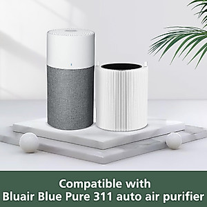 isinlive Blue Pure 311 Auto Replacement Fil-TER Compatible with Blueair Blue Pure 311 Auto Air Puri-Fier, 2 in 1 Fil-tration Systems, Particle and Activated Carbon, 2 Pack