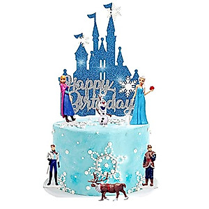 6pc the new cartoon figurines party cake decoration Topper Cake Toy Doll princess cake topper