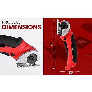 Sellere Electric Cutter for Cardboard Carpet Fabric with Carrying Case (Cordless Electric Cutter, Plastic, One Size)