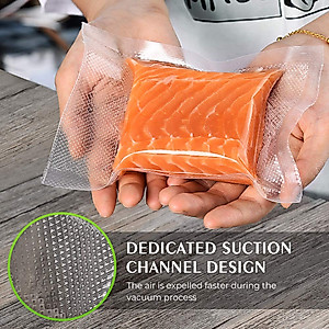 [Super Heavy Duty]Vacuum Sealer Bags for Food，8inx50 Rolls 2 Pack,XinBaoLong Food Saver Bags Rolls,Commercial Grade, Heavy Duty, BPA Free,Great for Vac Storage.Total 100 Feet!!!