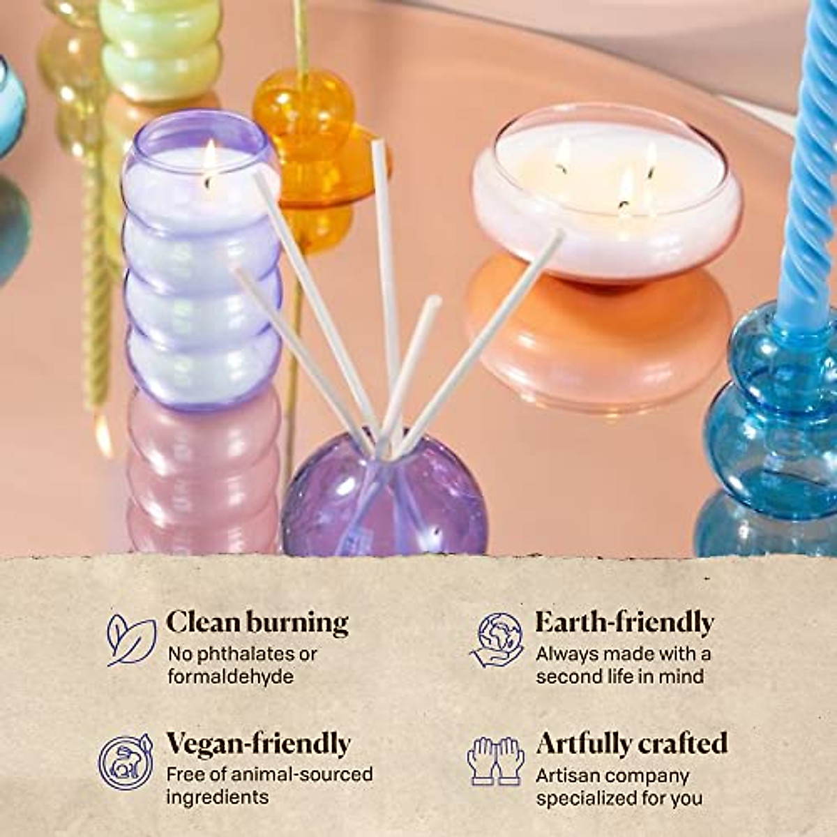 Paddywax Candles Realm Candle, 12 Ounces, Purple, Wisteria