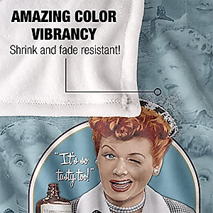 Trevco I Love Lucy Vitameatavegamin Silky Touch Super Soft Throw Blanket 36" x 58"