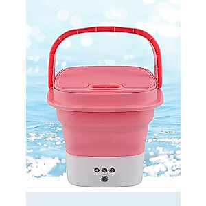 Y2H Mini Portable Washing Machine Foldable Small Laundry Machine with Drain Basket Lightweight Washer Touch Screen and Timer Reusable Washing Machine for Baby Clothes Underwear Socks Y2H