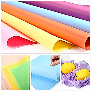 300 Sheets Gift Wrapping Tissue Paper 30 Assorted Colored Tissue Paper, 11.4" x 7.9" Art Craft Paper, DIY Rainbow Tissue Paper Bulk for Gift Wrapping Gift Bags Decorations