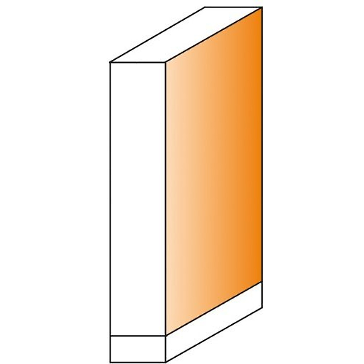 CMT 806.095.11 Flush Trim bit, 1/4-Inch Shank, 1-Inch Cutting Length, Carbide-Tipped