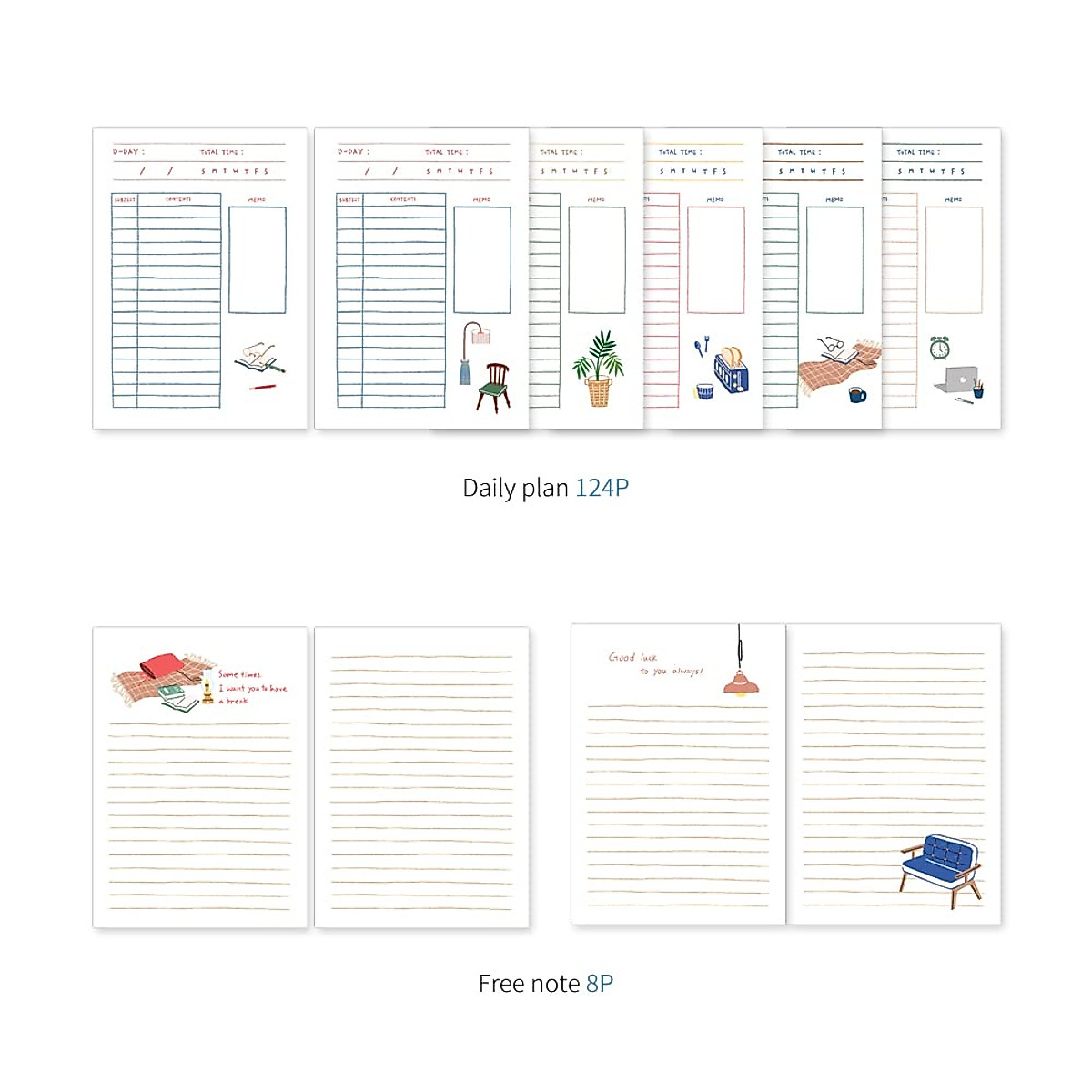 Monolike Ordinary days 4 Month Study Planner, School bag - Academic Planner, Weekly & Monthly Planner, Study plan