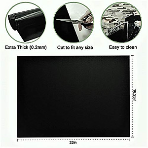 3 Pack Non-Stick Heavy Duty Oven Liners Set by Grill Magic - Thick, Heat Resistant Fiberglass Mat - Easy to Clean, Reduce Spills, Stuck Foods & Clean Up - BPA Free Kitchen Friendly Cooking Accessory