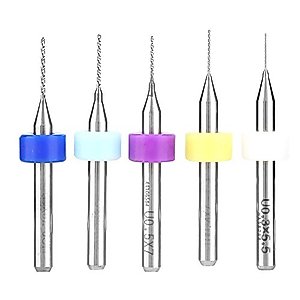 10Pcs/Set 0.3-1.2mm Print Circuit Board Drill Bits Carbide Micro Drill Bits Set PCB CNC Rotary Drilling Tool for Print Circuit Board Stone