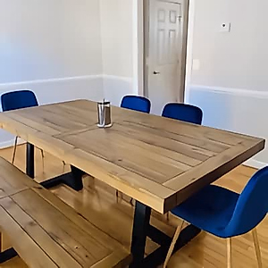 Springfavor Blue Velvet Dining Chairs Set of 4 Kitchen & Dining Room Chairs with Sturdy Metal Legs Upholstered Mid Century Modern Dining Chairs for Living Room/Kitchen/Bedroom