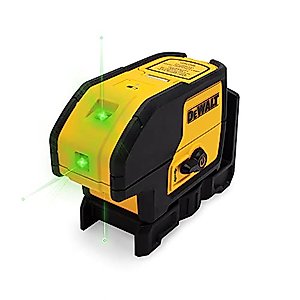 DEWALT Laser Level, 3 Spot Laser, Green, (DW083CG),Black