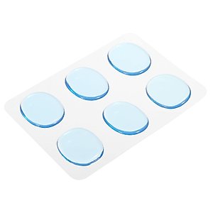 MECCANIXITY Drum Dampeners Gel Pads Silicone Drum Silencers Drum Dampeners Moon Gels Blue 31x25x2.8mm for Drums Cymbals Tone Control Pack of 6