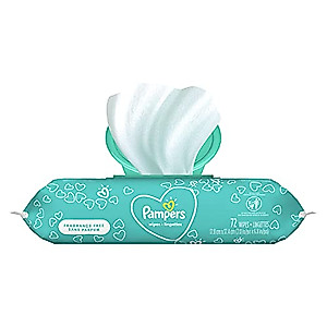 Pampers Baby Wipes Complete Clean Unscented 1X Pop-Top 72 Count
