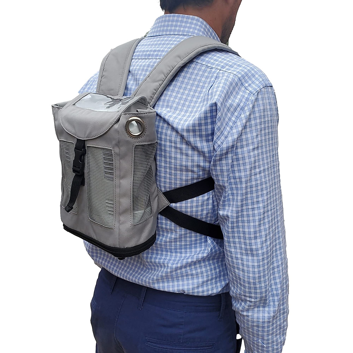 O2TOTES USA Premium Ultra Lightweight Backpack fit for the Inogen One G3 Unit (Patented Design) (gray) Fits Units: IS0-300 OR IO-300/NEW IMPROVED DESIGN