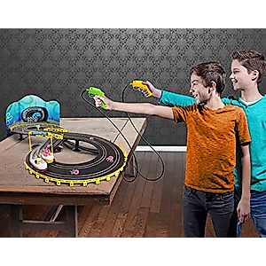 NKOK SpongeBob Hot Rod Boat Slot Car Race Set 2531, Contains 8 Feet of Track, Dual Players, Great Item for Kids to Play with, Features a Lap Counter, Ages 6 and up