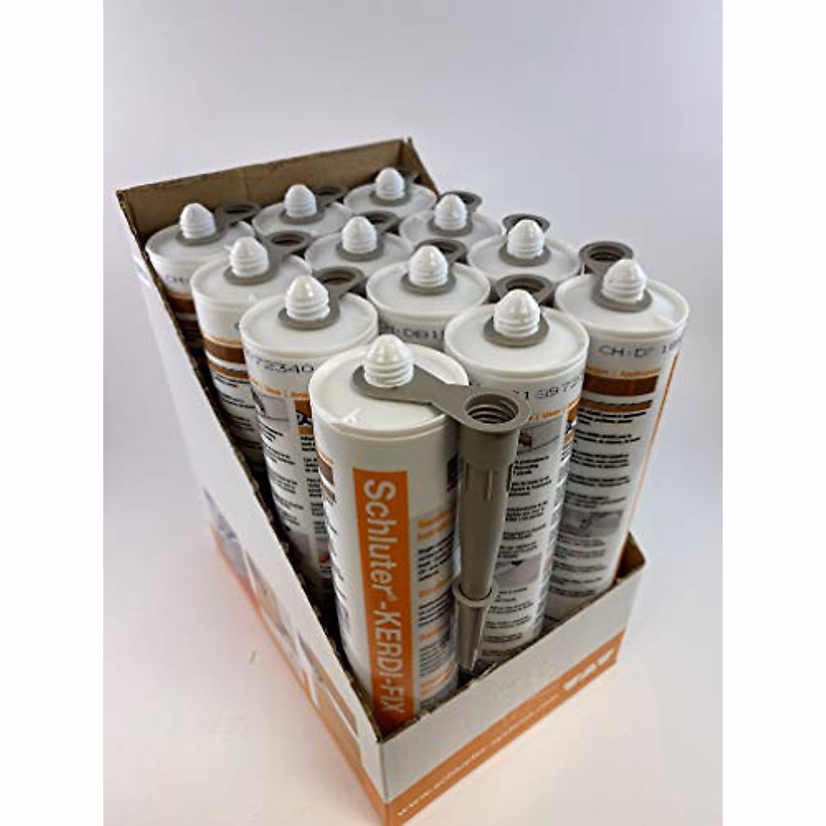 Schluter Kerdi Fix Silane Modified Weather Resistant Polymer Bonding Sealant 9.81 oz (290 ml) Grey - 12 Pcs Pack