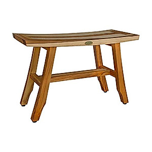 EcoDecors Satori Shower Bench, Natural, 28Lx12Wx18.5T