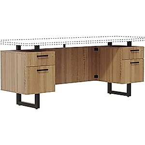 Safco SAFMRCRBF20SDD Mirella Free Standing Credenza Pedestal Base