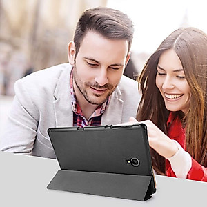 ProCase Slim Case for Galaxy Tab A 10.5 2018 T590 T595 T597, Light Stand Hard Shell Cover Protective Case for Galaxy Tab A 10.5-Inch Tablet SM-T590/T595/T597 -Black