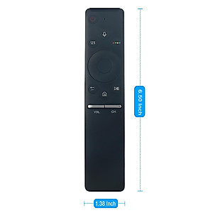 BN59-01266A Replacement Voice Remote fit for Samsung 4K Smart TV QLED UHD Ultra HDTV UN43MU6300FXZA 49MU650DFXZA 55MU6300UN24 65MU6300UN24 N75Q9FAMFXZA QLEDN55Q7F QN49Q60R UN40MU6300FXZA UN49MU6500F