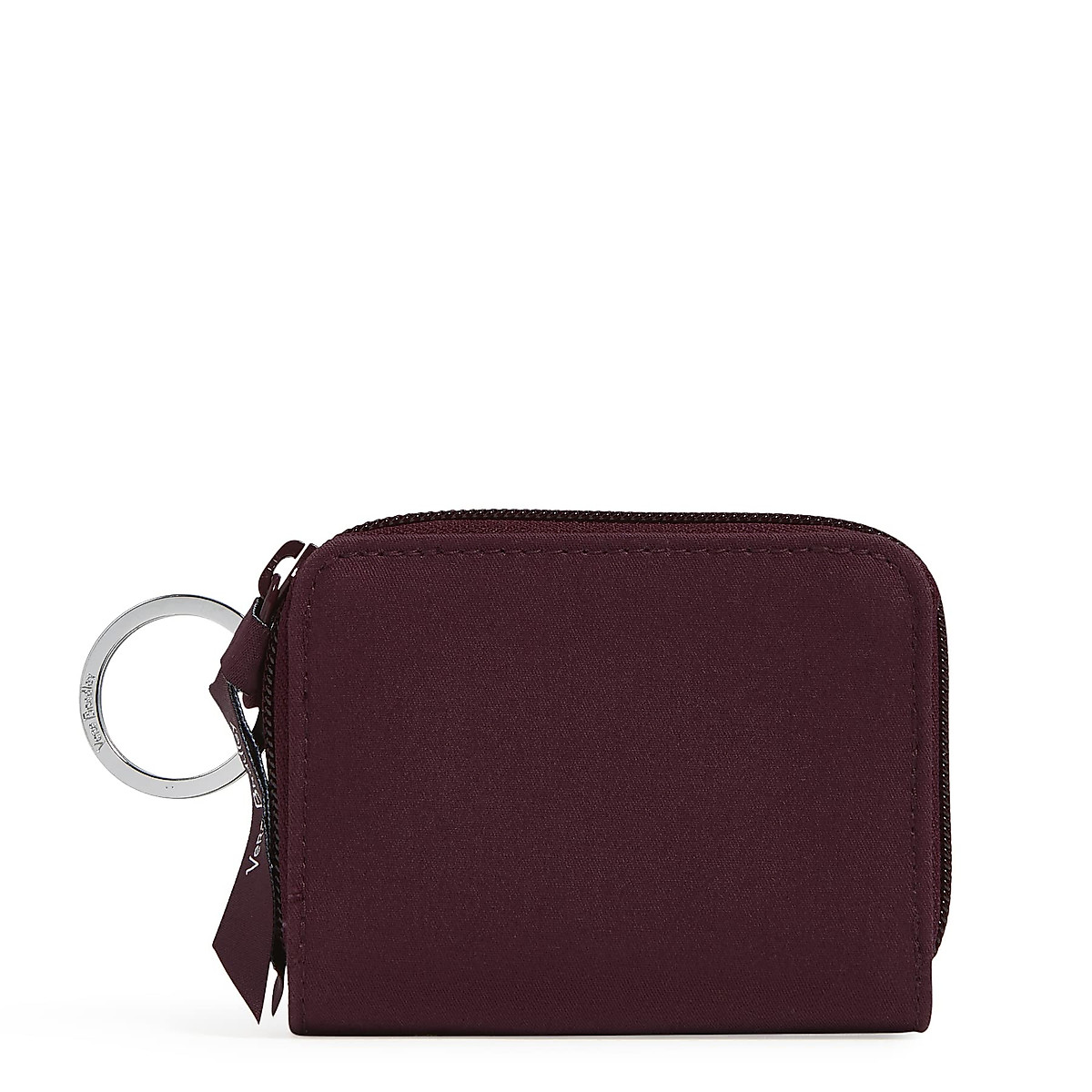 Vera Bradley Women's Cotton Petite Zip-around Wallet With RFID Protection, Mulled Wine, One Size
