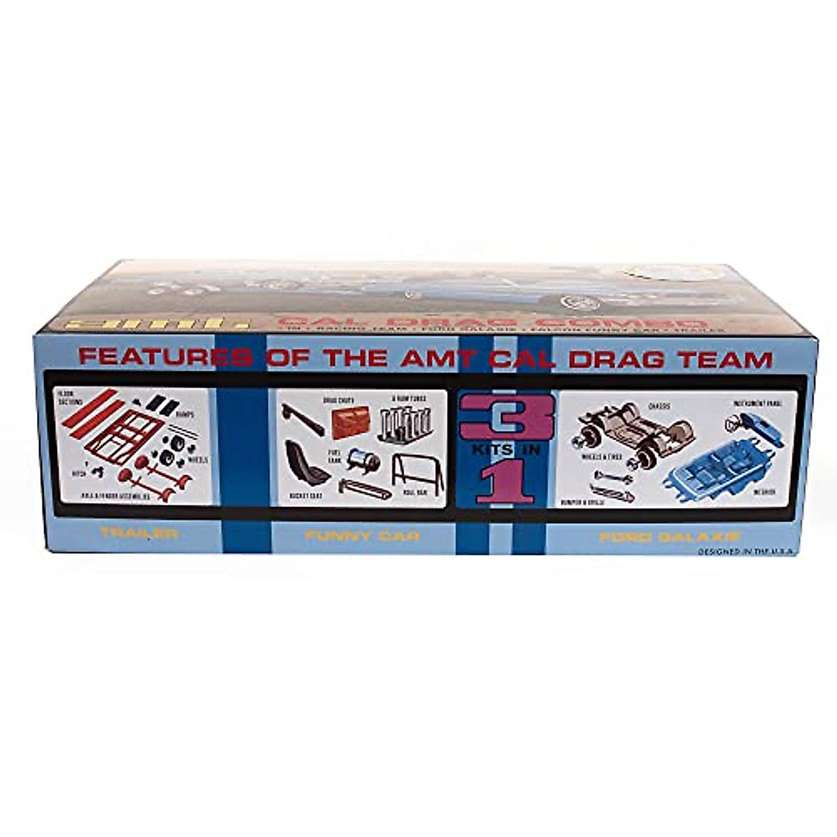 AMT Cal Drag Combo 1964 Galaxie, AWB Falcon & Trailer 1:25 Scale Model Kit