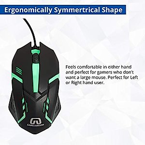 RGB PC Gaming Accessories Combo Kit - Gaming Keyboard and Gaming Mouse Combo - Spill-Proof USB Keyboard, Wired 3-Button Optical Mouse, Stereo Gaming Headset