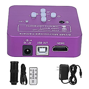 51MP HDMI Microscope Camera Digital Microscope Video Camera Industrial Electronic USB Microscope 120X C Mount Lens with Remote Control