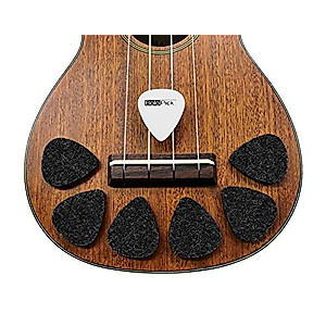 Ukulele Picks, BoloPick 12 Pack Original Recipe Black Felt Uke Picks for Ukulele, Guitar, Bass, Autoharp, Banjo