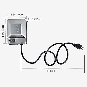 Apromise Rotisserie Motor - Powerful Electric Rotisserie Spit Motor 110 Volts 4 Watts | Stainless Steel Rotisserie Motor Can Hold Up to 30 Pounds - Silver
