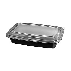 Nameless 20 PIECE MEAL PREP CONTAINER KIT - 1 SECTION - BLACK