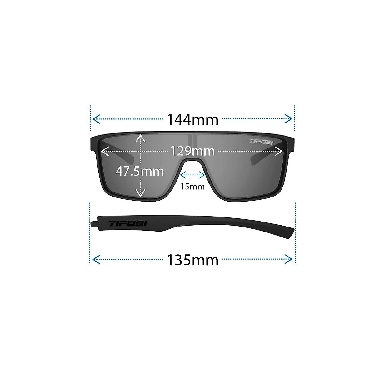 Tifosi Sanctum Sunglasses, Ideal For Cycling, Golf, Hiking, Running, Tennis & Pickleball, Lifestyle
