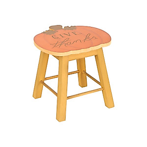 Viagem 7.1 Inch Step Stool Holds up to 200Lbs Suitable for Kitchen Bathroom Living Room Garden Playroom Classroom (Chocolate,Pumpkin), 19.5*19.5*18.5cm