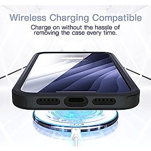 TEAM LUXURY Designed for iPhone 12 Case/iPhone 12 Pro Case, [Ultra Impact Resist] Shockproof Rugged [Anti-Scratch] Protective Case for iPhone 12/12 Pro Phone Case Cover 6.1 Inch, (Black)