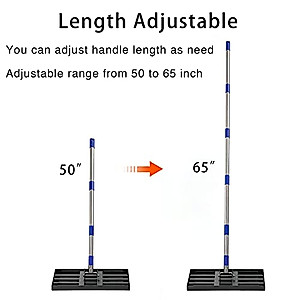 Lawn Leveling Rake, Stainless Steel Rakes for Lawns Heavy Duty, 70" Dirt Leveling Tool Landscape Rake Long Handle for Garden Backyard Golf