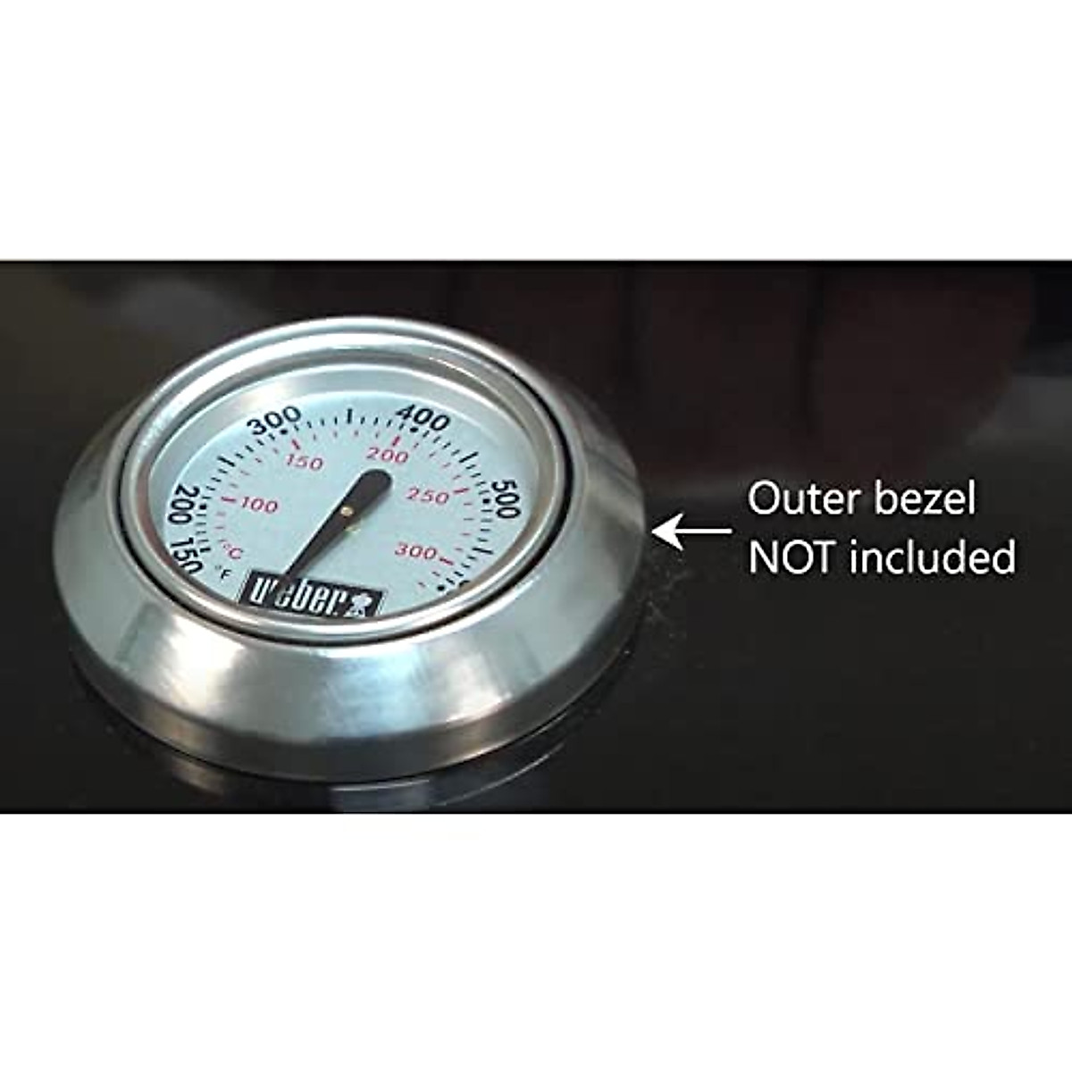 Weber 60540 Charcoal, Spirit, Q Grill Replacement Thermometer, 1-13/16" Diameter