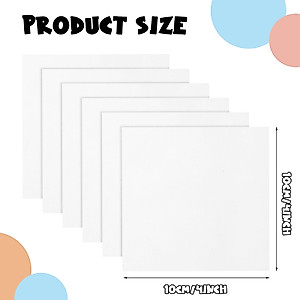 Peryiter 1000 Pcs 4 x 4 Inches White Cotton Fabric Squares Cotton Poplin Fabric Soft Solid Color Quilting Fabric for Beginners DIY Sewing Patchwork Scrapbooking Clothing Craft