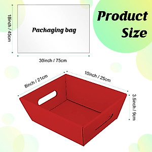 54 Pcs Gift Basket Set Includes 18 DIY Empty Gift Basket 9.8 x 8.5 x 3.5 Inches Food Storage Basket with Handles, 18 Bags and 18 Bows for Holiday, Wedding, Birthday Party Gift Wrapping (Kraft)