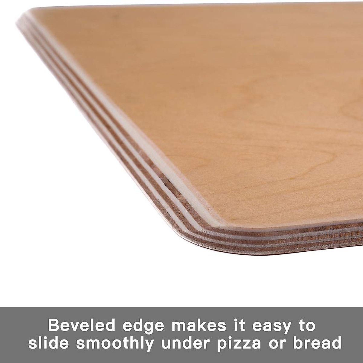 2-Piece Wood Pizza Peel, Large Pizza Paddle Set for Pizza stone,Oven or Grill, Pizza Spatula for Transferring Breads & Pizzas into and out of a Hot Oven Swiftly